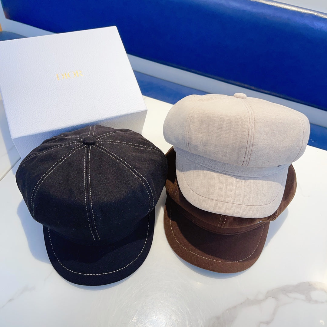 巴黎世-八角貝雷帽 咖色 – Chuchu. Boutique